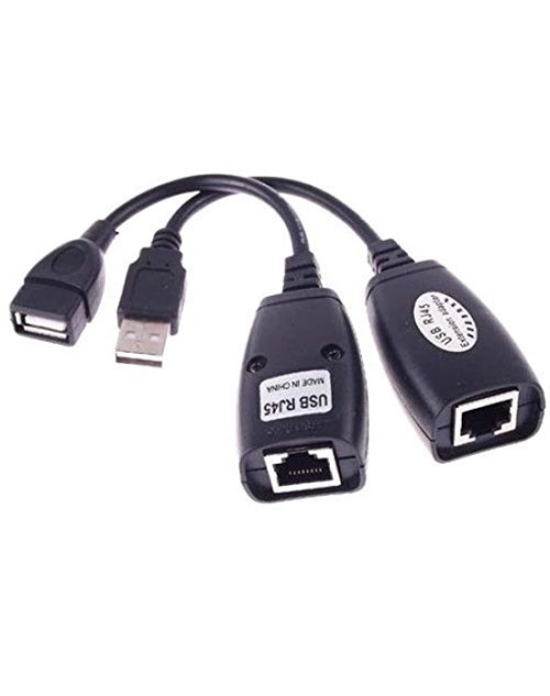USB Extension Ethernet RJ45 Adapter Up to 150ft Length