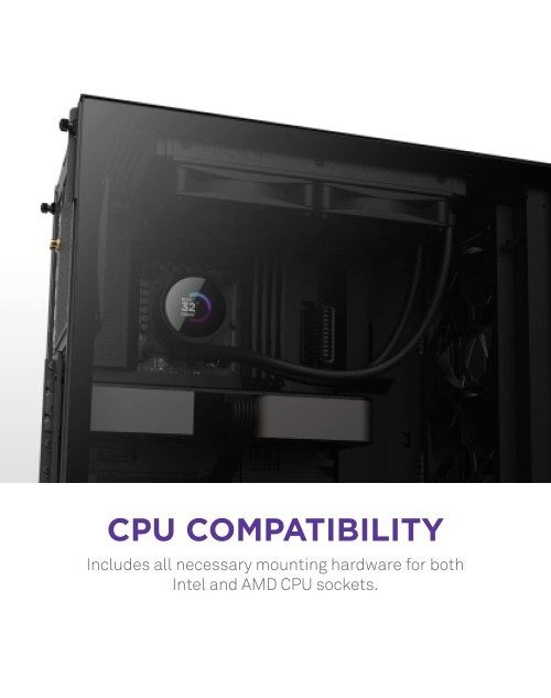 NZXT Kraken 240 (240mm) CPU Liquid Cooler With LCD Display Black